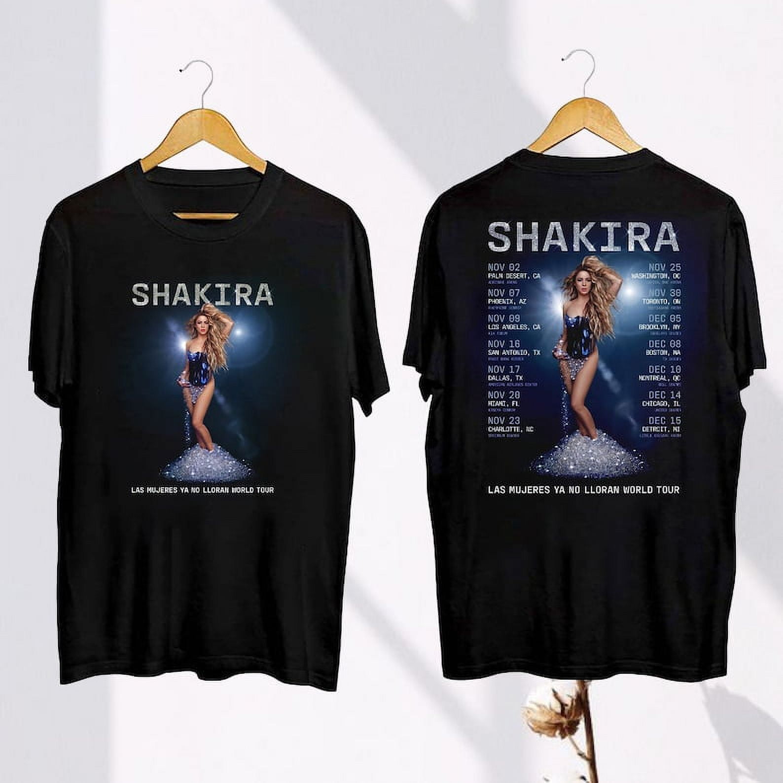 Shakira Las Mujeres Ya No Lloran 2024 World Tour T-Shirt, Shakira Fan ...