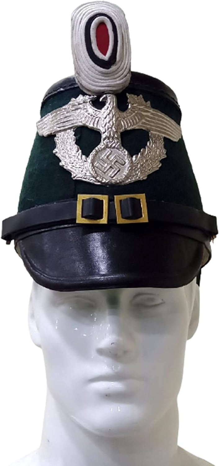Shako Leather Prussian Helmet for Officer Ranks of The Jager Batallion ...