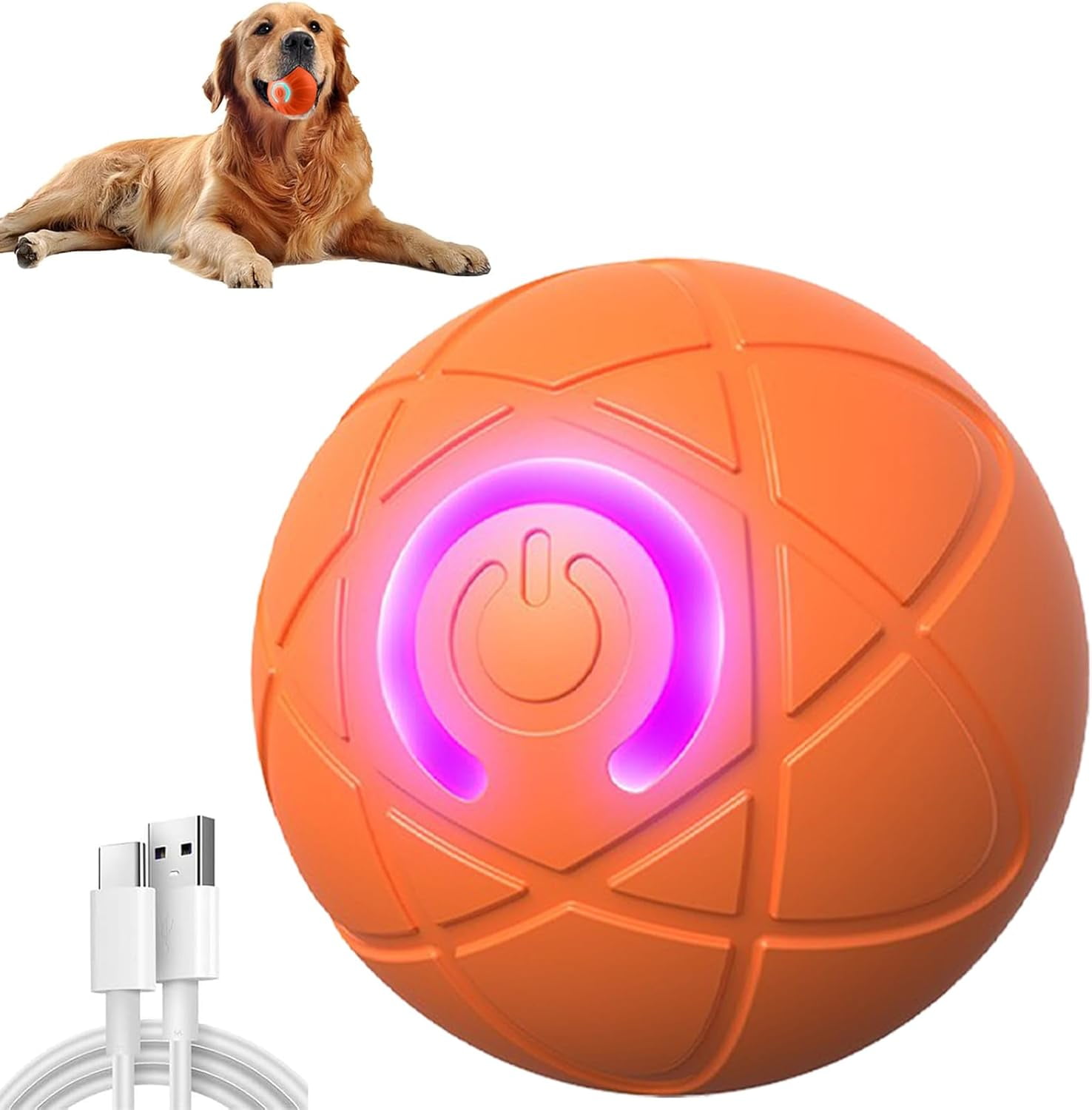 Shaky Ball Toy for Dogs, Light up Vibrating Dog Ball, Dog Shaking Ball ...