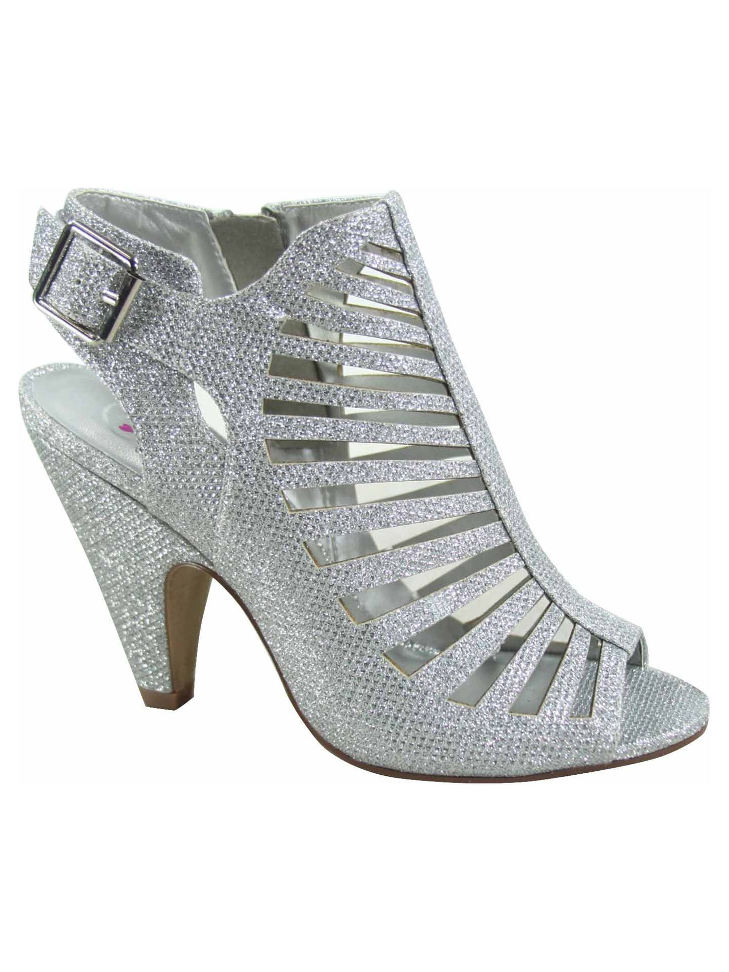 Women Low Wedge Heel Sandals Open Toe Ankle Strap Buckle Lady Work ...