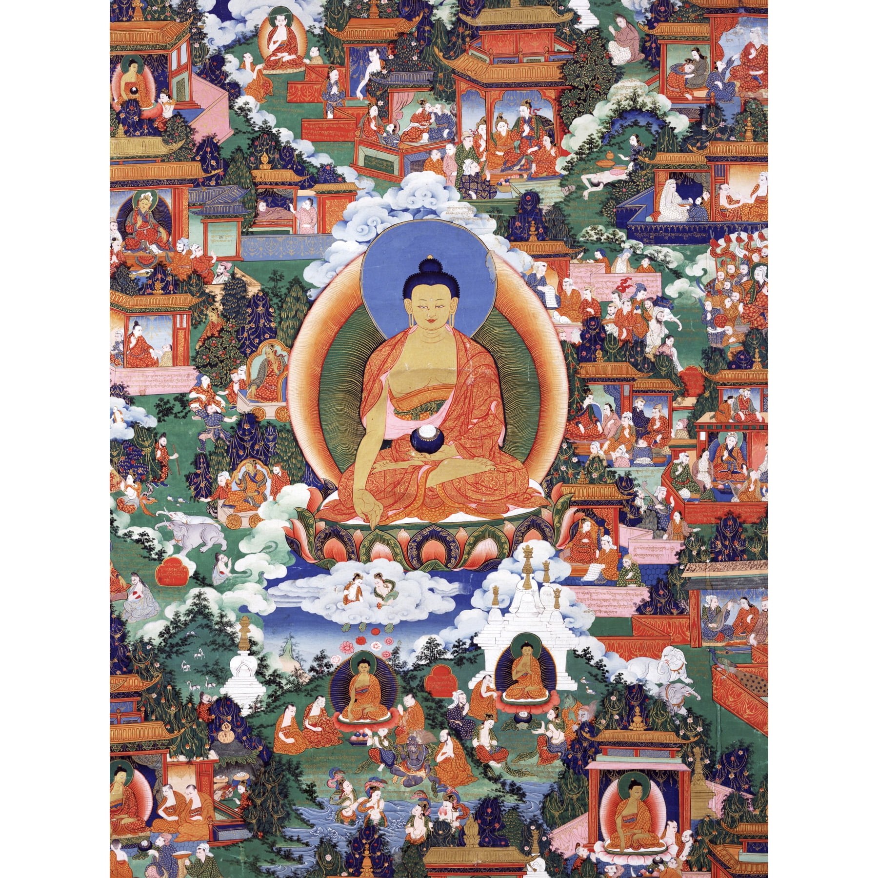 Shakyamuni Buddha Avadana Legend Painting Royal Historic Extra Large ...