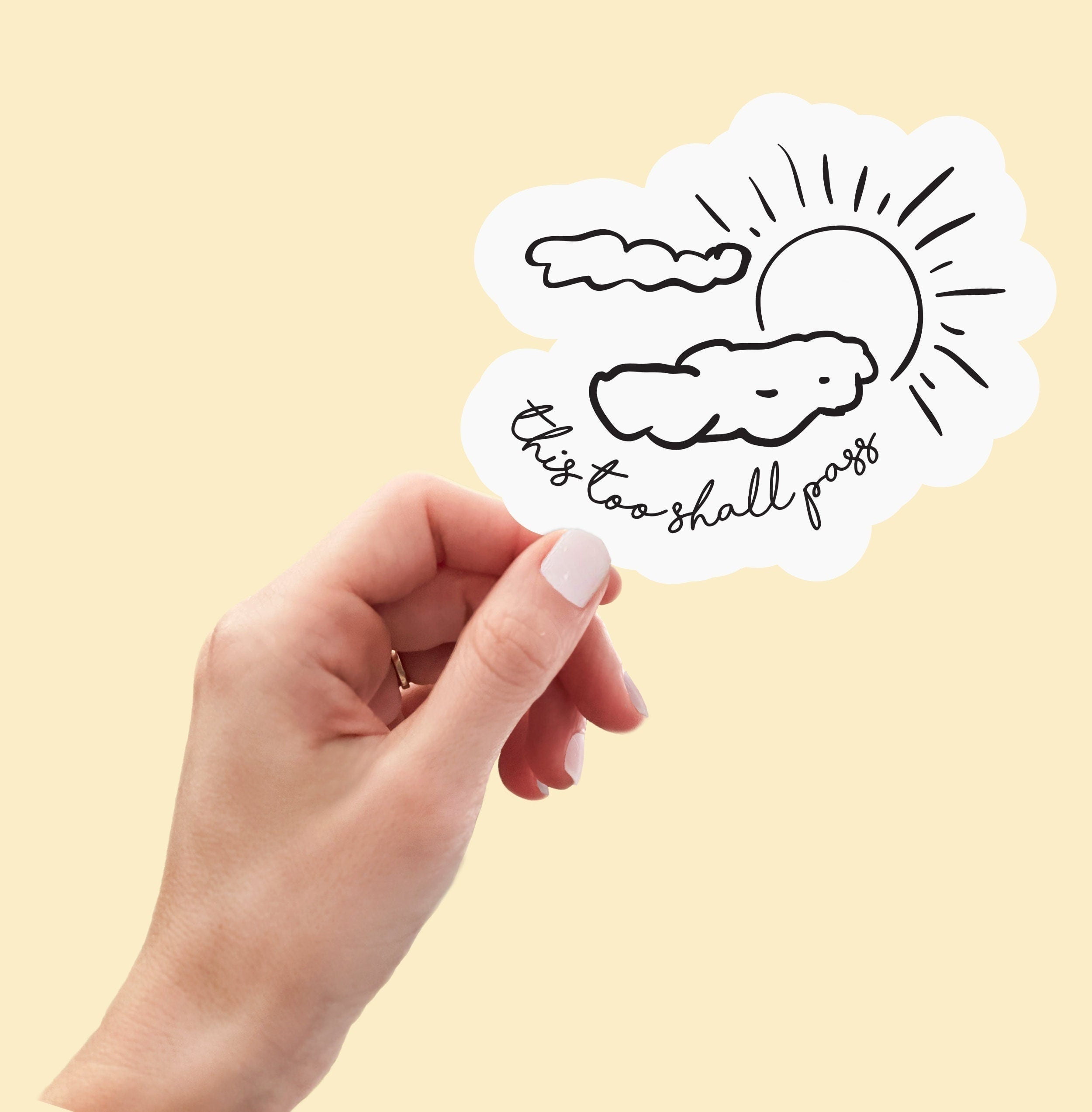 This Too Shall Pass sticker, Laptop stickers, motivational stickers ...