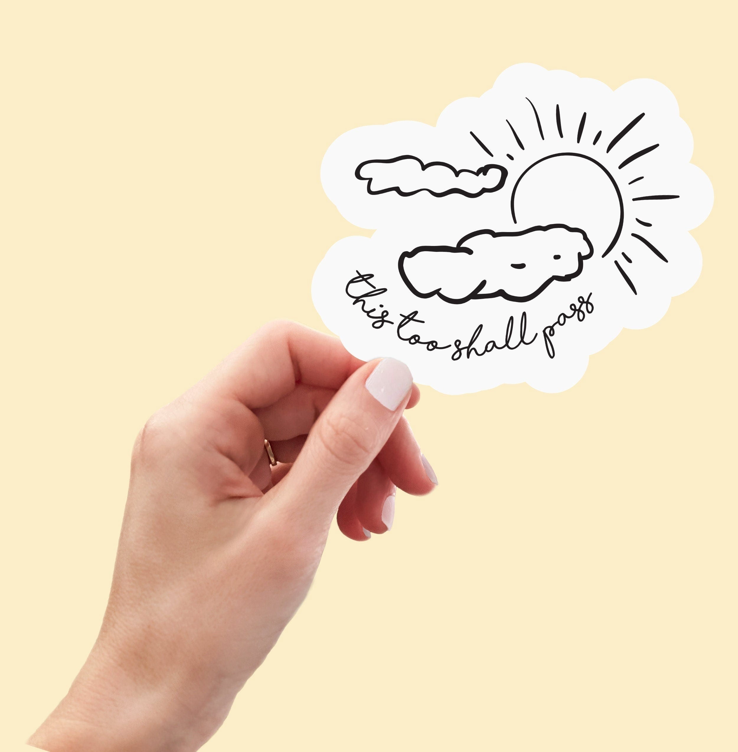 This Too Shall Pass sticker, Laptop stickers, motivational stickers ...