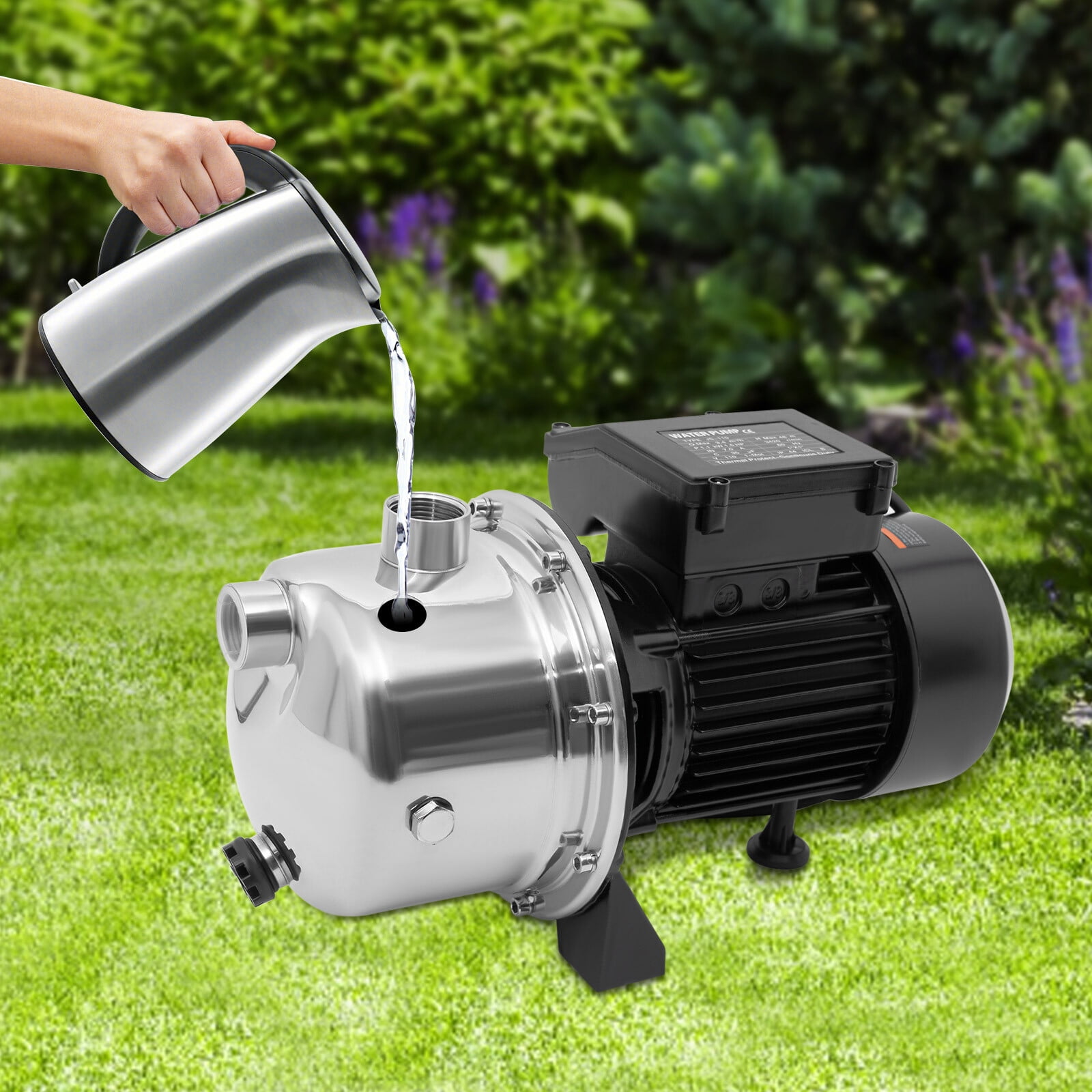 Shallow Well Pump,Garden Jet Pump, 1.5 HP 115V, 1200 GPH, Stainless ...