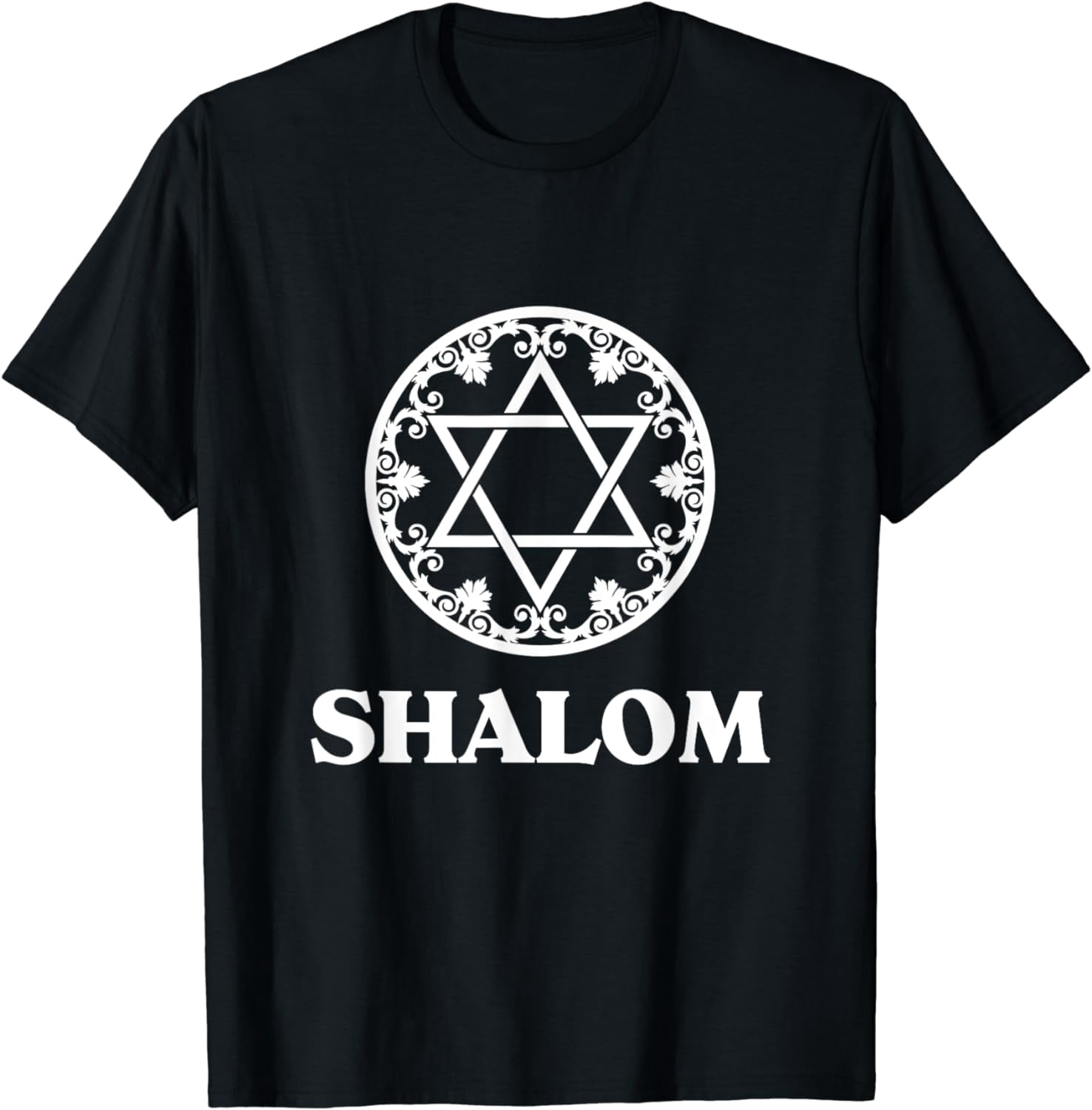 Shalom Peace Hebrew Greeting Jewish Star Of David Israel T-Shirt ...