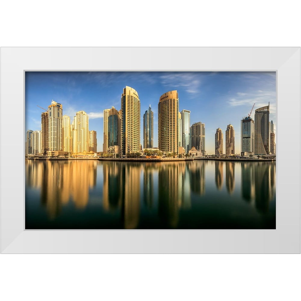Shamaa, Mohammed 18x13 White Modern Wood Framed Museum Art Print Titled ...