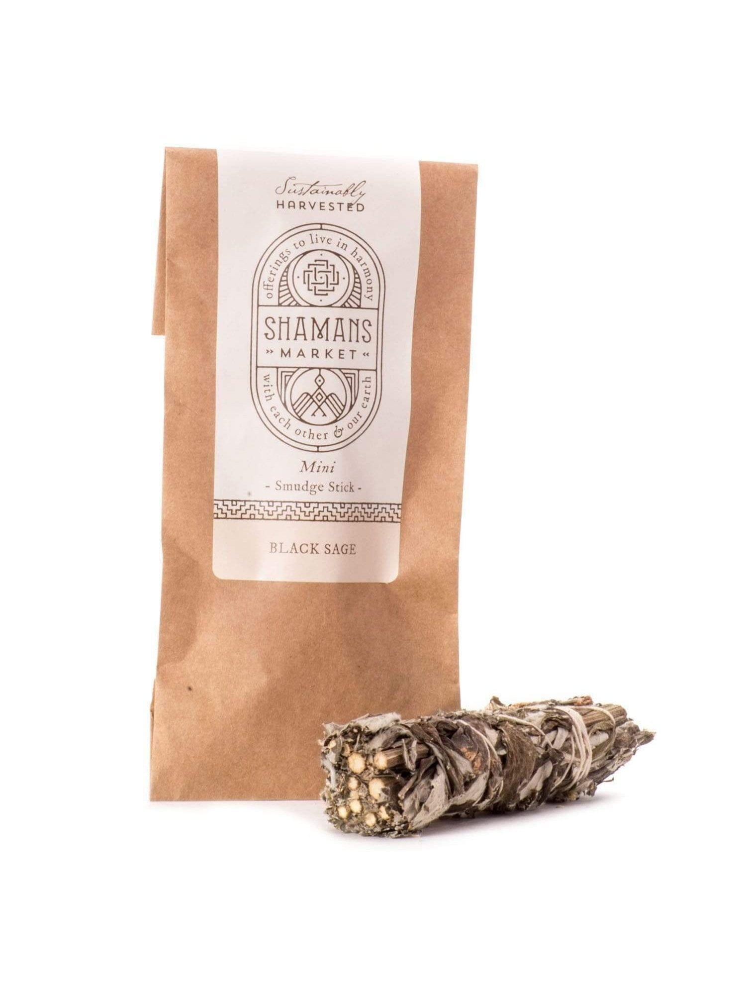 Shamans Market Black Sage Mini Smudge Sticks - Walmart.com