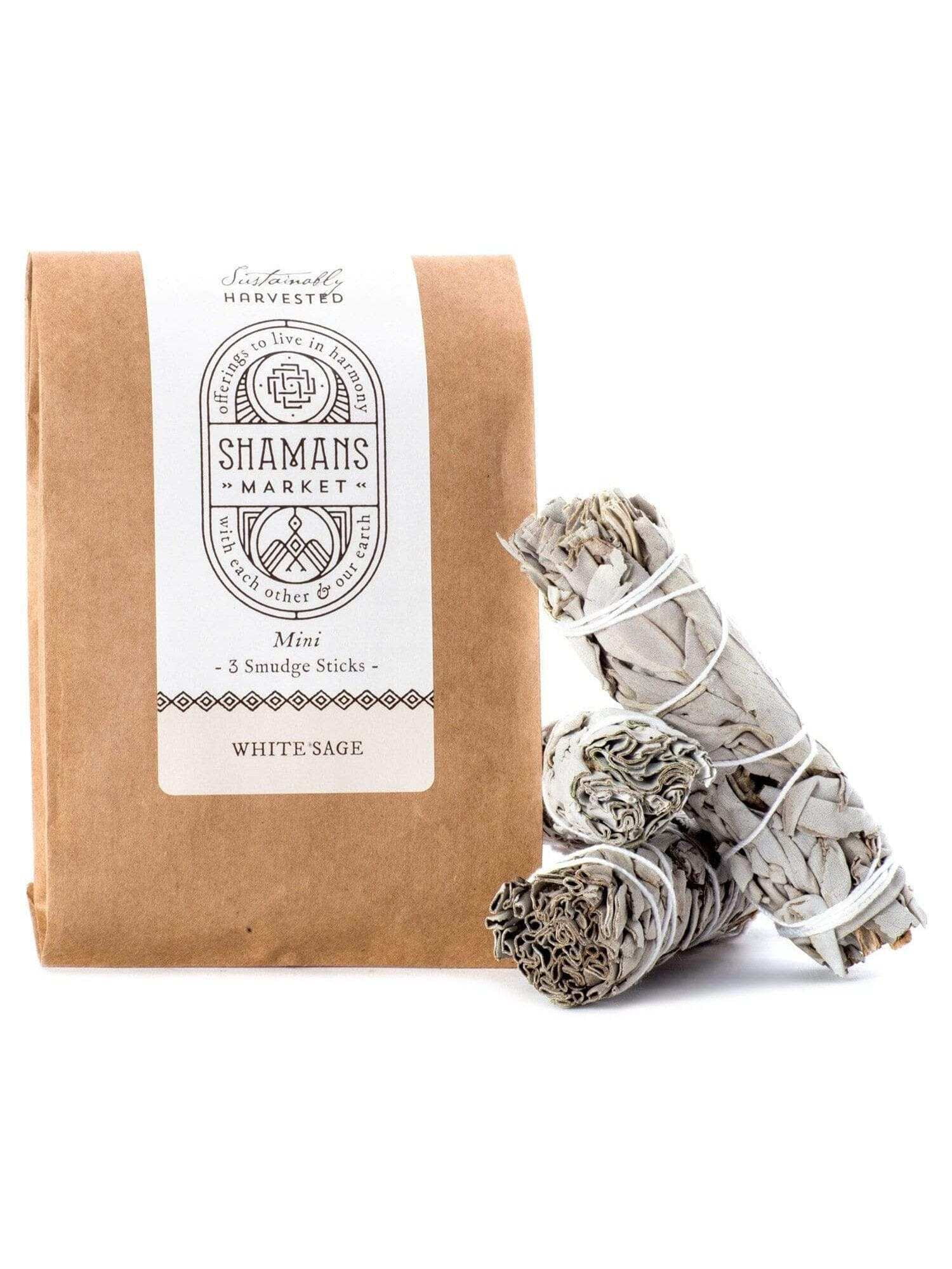 Shamans Market White Sage Mini Smudge Sticks - Walmart.com