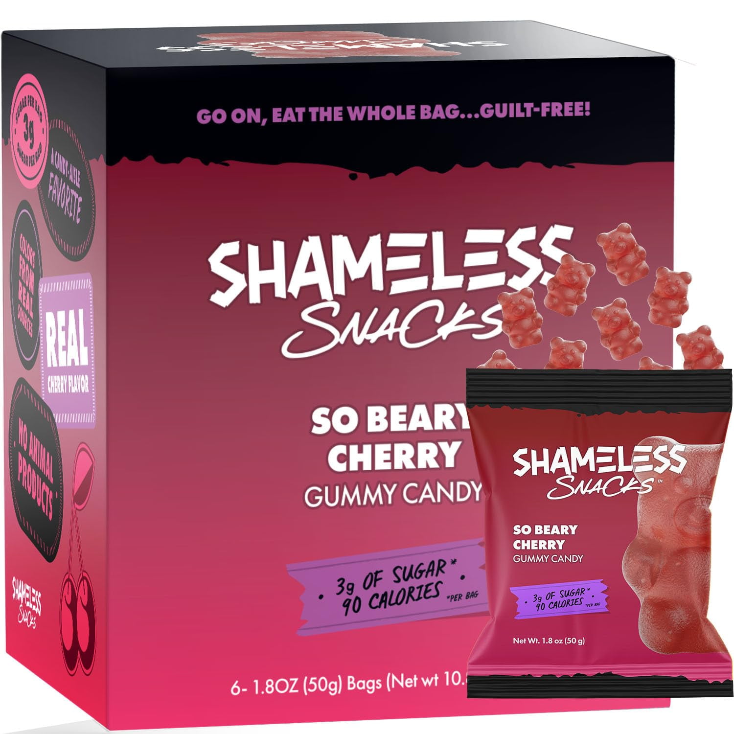 Shameless Snacks - Healthy Low Calorie Snacks, Low Carb Keto Gummies (Gluten Free Candy) - 6 ...