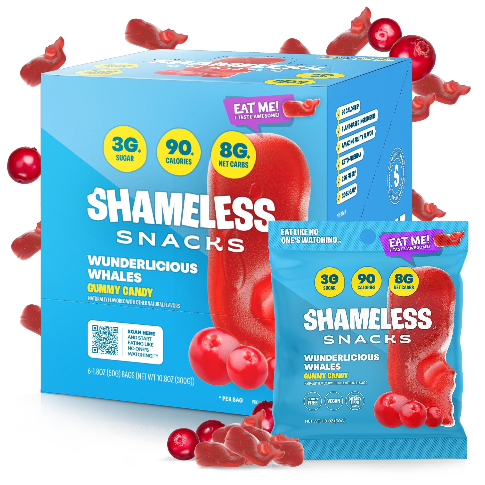 Shameless Snacks - Vegan Low Calorie Sweets, Keto Gummies (Gluten Free ...