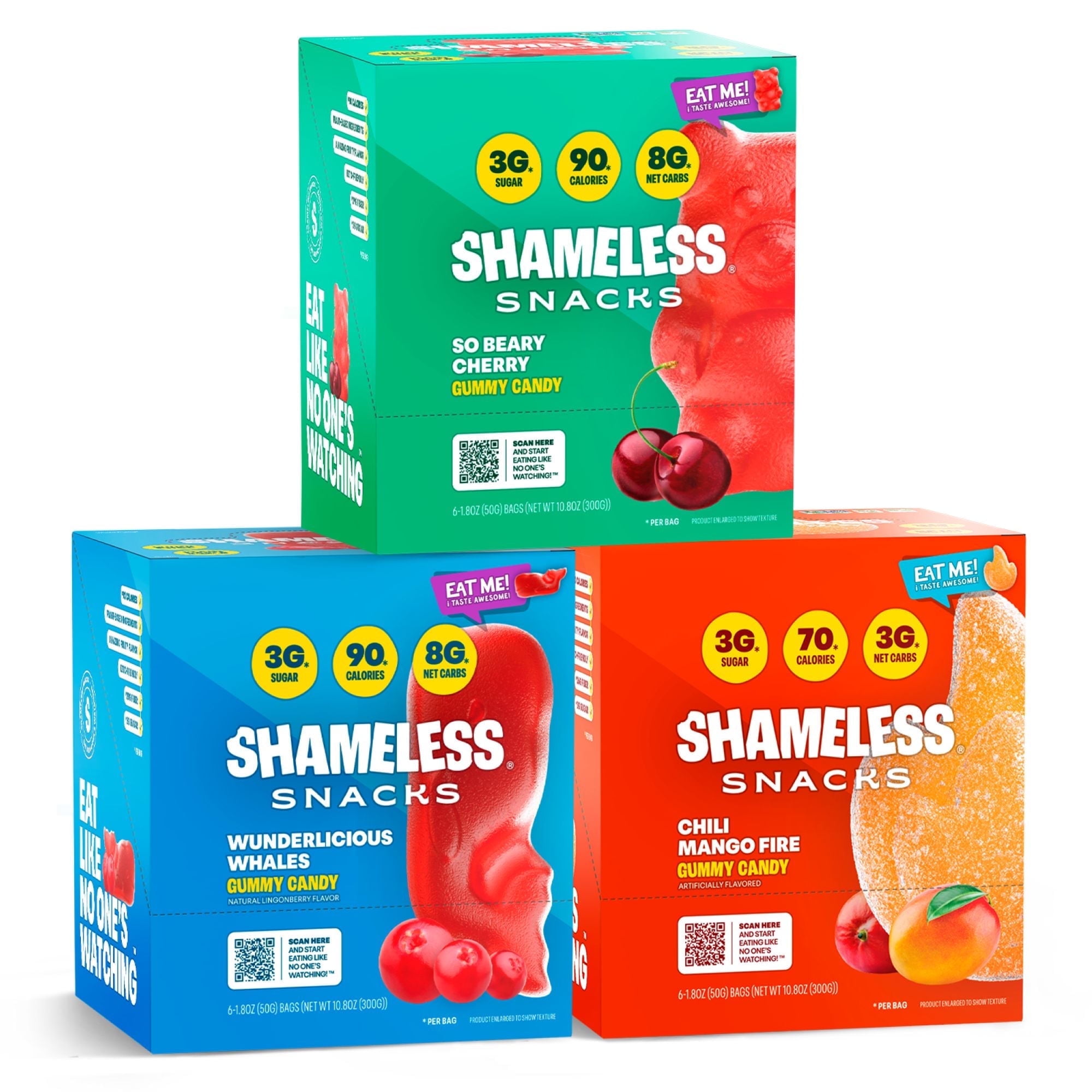 Shameless Snacks - New Flavor Bundles (Gluten Free & Non GMO Candy) - Beary Cherry ...