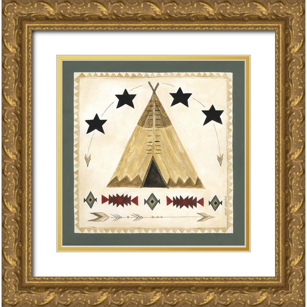 Shamp, Cindy 26x26 Gold Ornate Wood Framed with Double Matting Museum ...