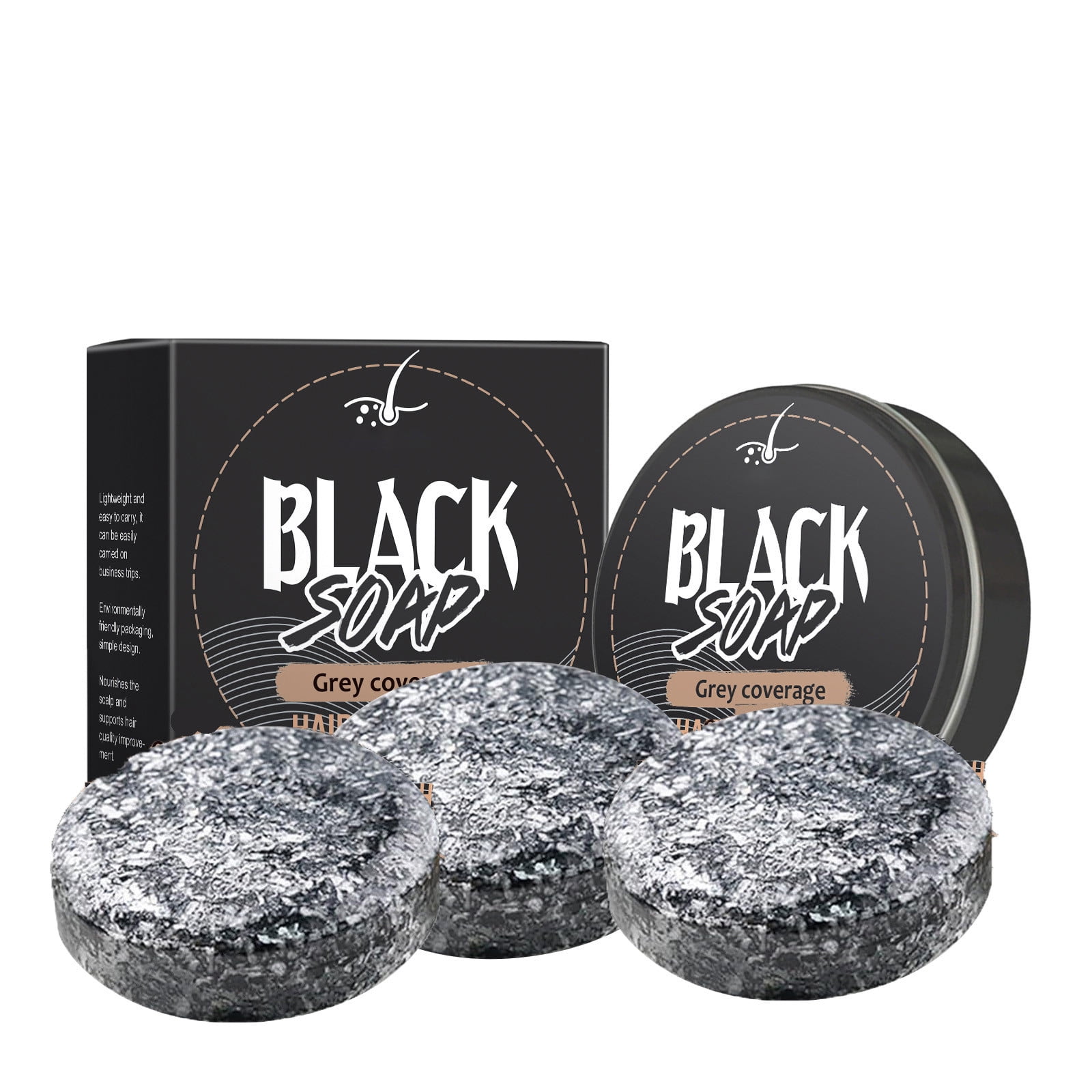 Shampoo Bar for Hair, Hair Soap Bar, Hair Reversal Soap Black Soap Is ...