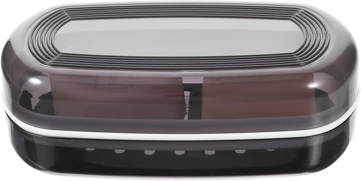 Shampoo Bar Holder, Travel Soap Case, Large Clear Soap Box for Shower ...