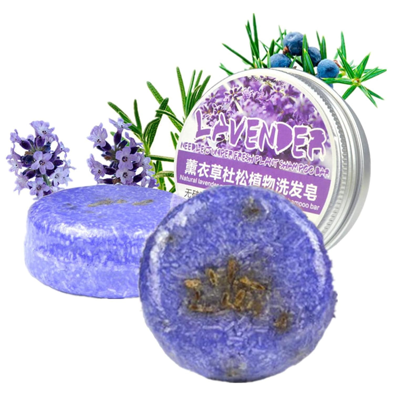 Shampoo Bar for Gray Hair, Purple Shampoo Bar for Grey Hair, Natural ...