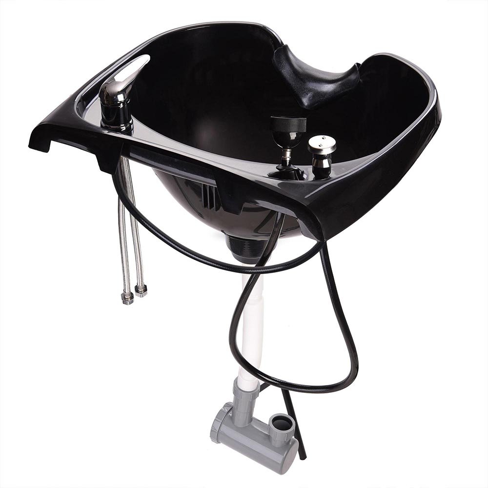 Shampoo Bowl Hair Basin Sink CUPC Certified Vacuum Breaker Neck Rest ...