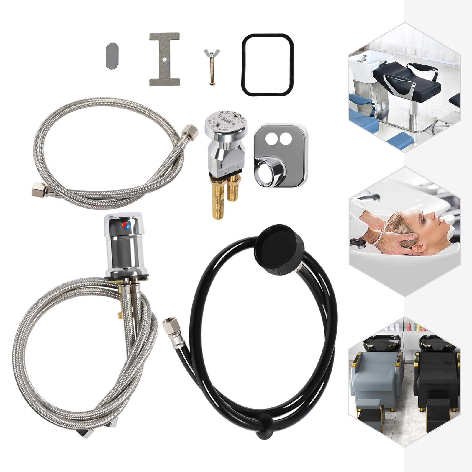 Shampoo Bowl Vacuum Breaker Kit Shampoo Bowl Faucet Kit Salon Sink ...