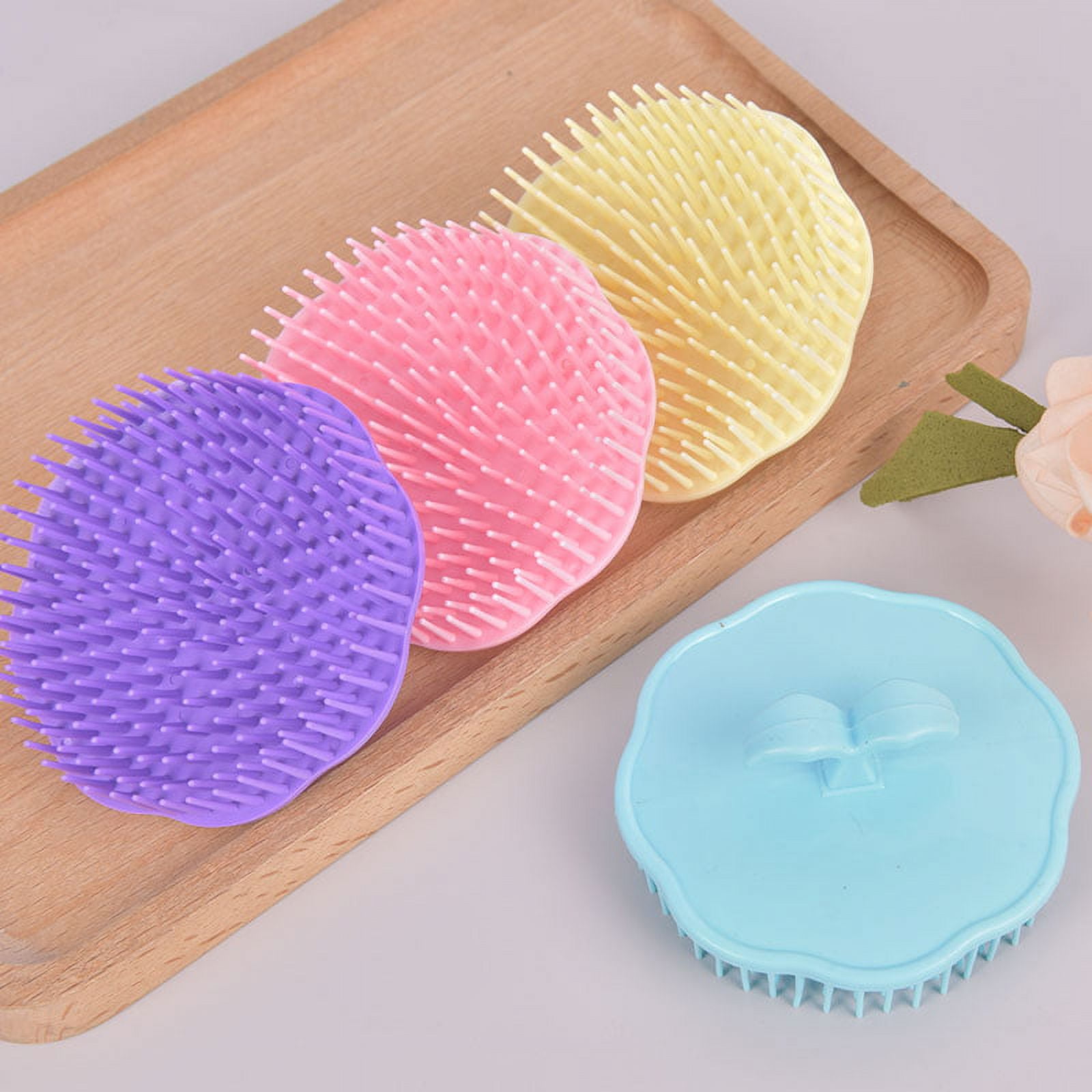 Shampoo Brush Adult Scalp Brush Soft Glue Comb Long Hair Hair Scalp ...