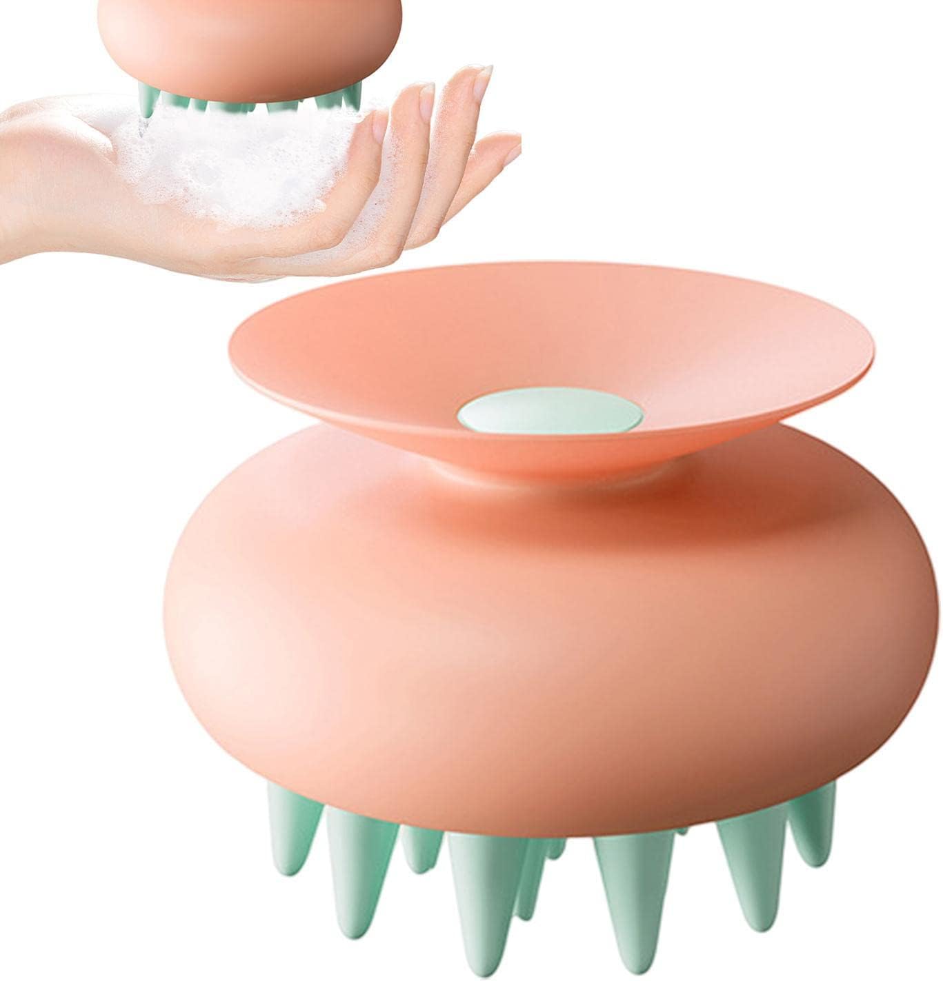 Shampoo Brush,Large Suction Cup Head Massager Scalp | Ergonomic Hair ...