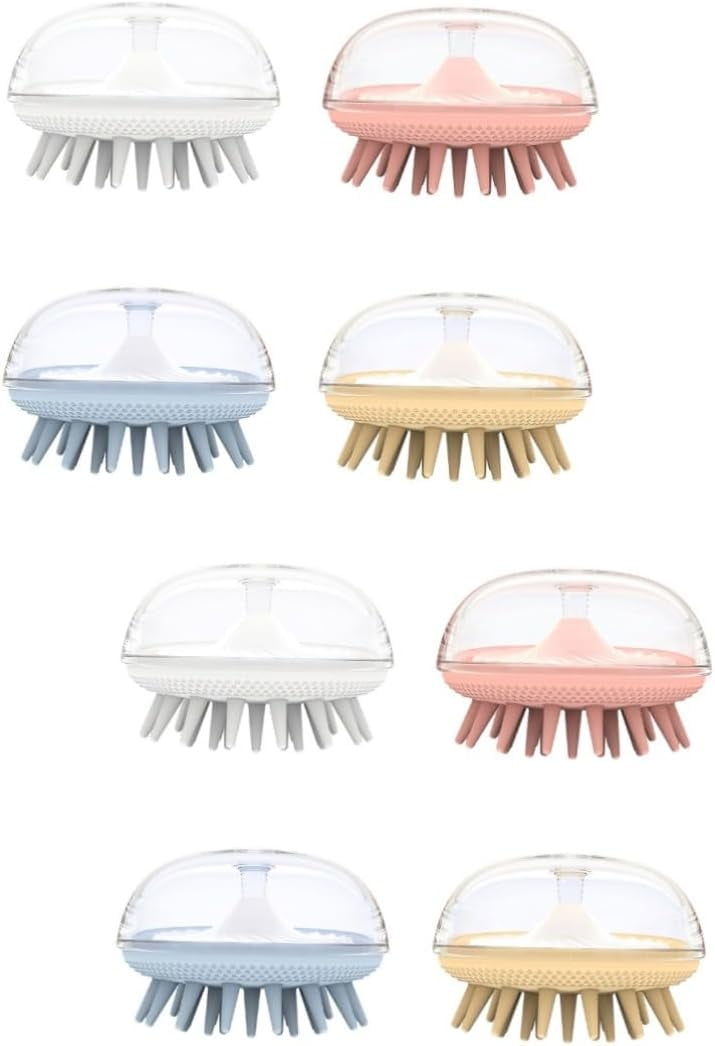 Shampoo Brushes 8 pcs Head Massager Scrubbers Brush Hair Scalp Massager ...