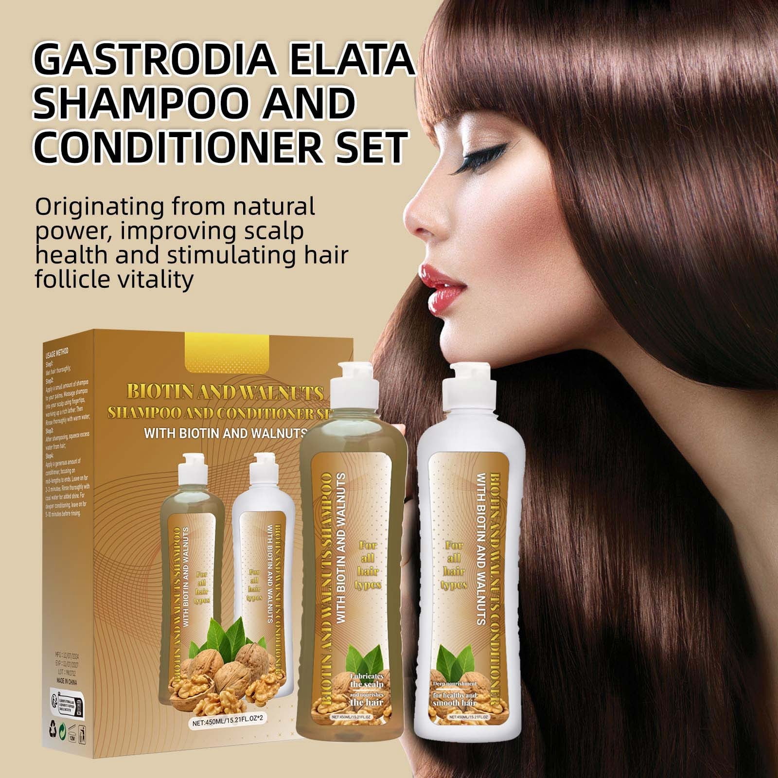 Shampoo Care Set Nourishing Hair Roots Scalp Gloss Hair Care And ...