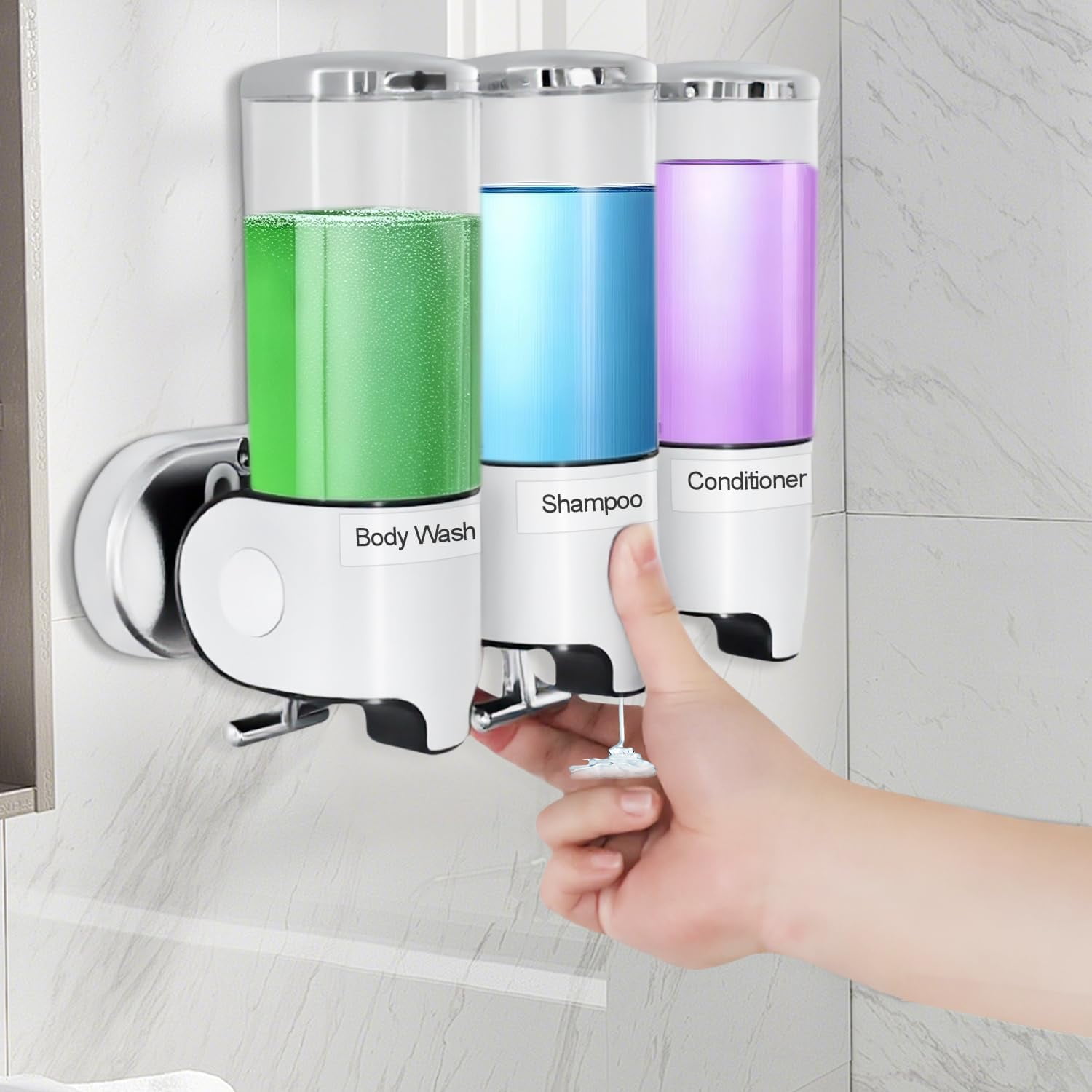 Shampoo and Conditioner Dispenser, SEILETOO Dispensers for The Shower ...