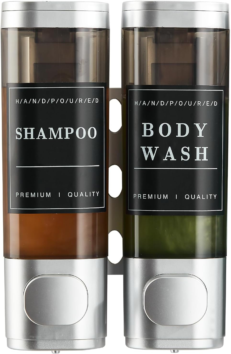 Shampoo and Conditioner Dispenser,Unisence Shower Dispenser 2 Chamber ...