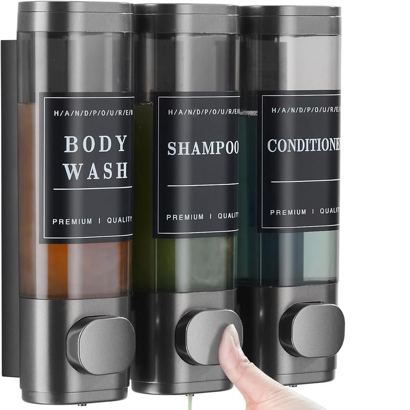 Shampoo and Conditioner Dispenser,Unisense Shower Soap Dispenser ...