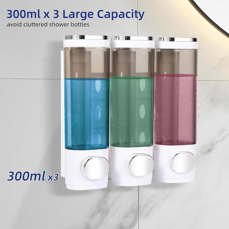 Shampoo and Conditioner Dispenser,Unisense Shower Soap Dispenser ...