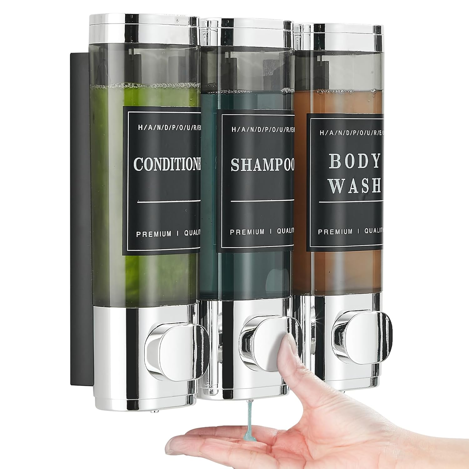 Shampoo and Conditioner DispenserUnisense Shower Soap Dispenser 3 ...