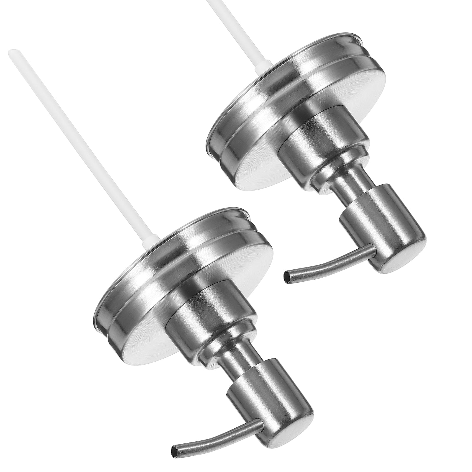 2pcs Mason Jar Pump Lid for Soap Dispenser with Stainless Steel Lotion ...