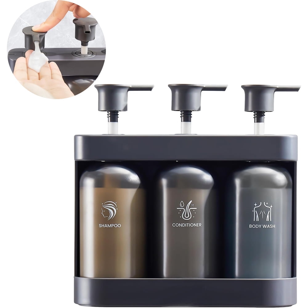 Shampoo Dispenser for Shower Wall Mounted, Shower Soap Dispenser 3 ...