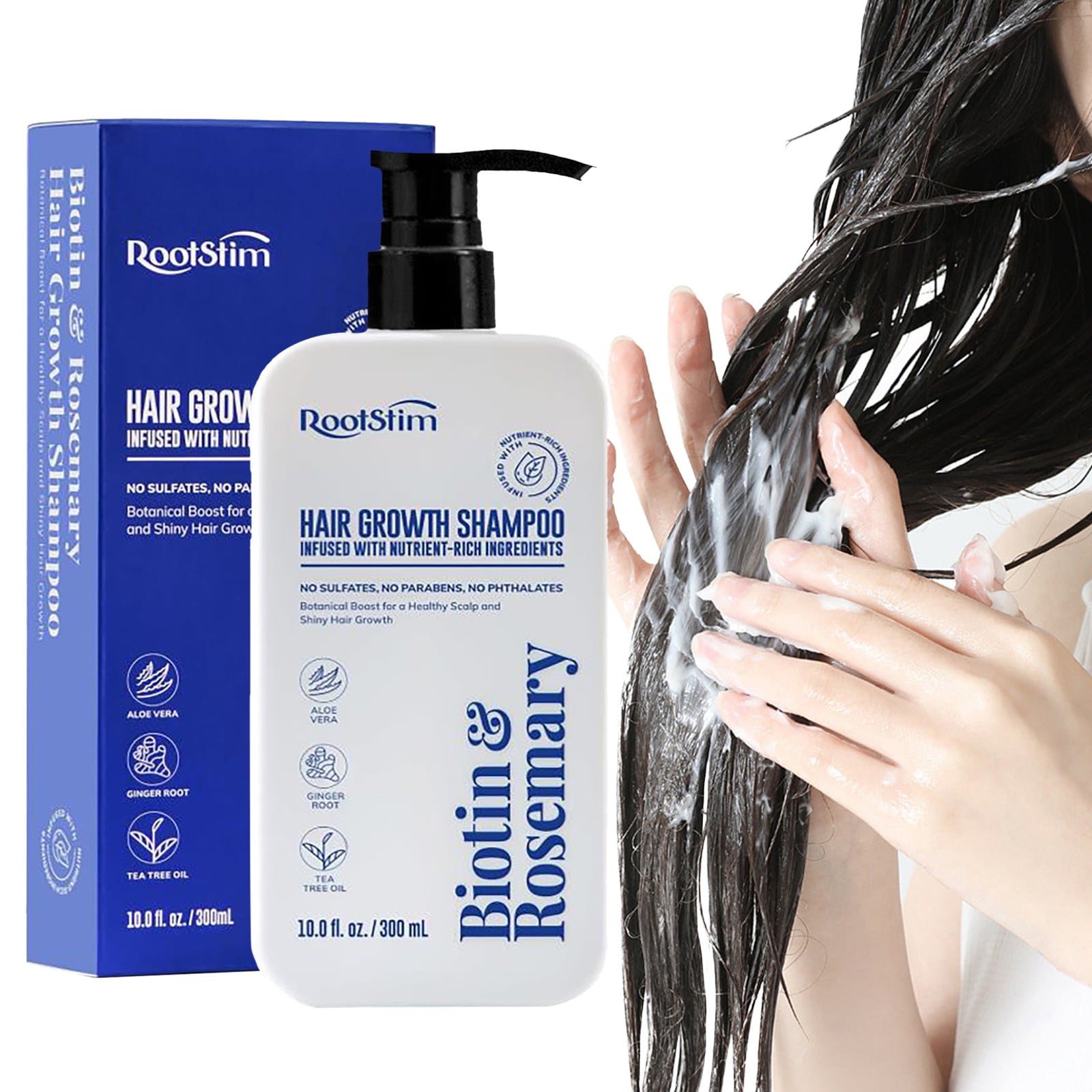 Shampoo for Women,Biotin & Rosemary Shampoo for Hair,Hair Loss Shampoo ...