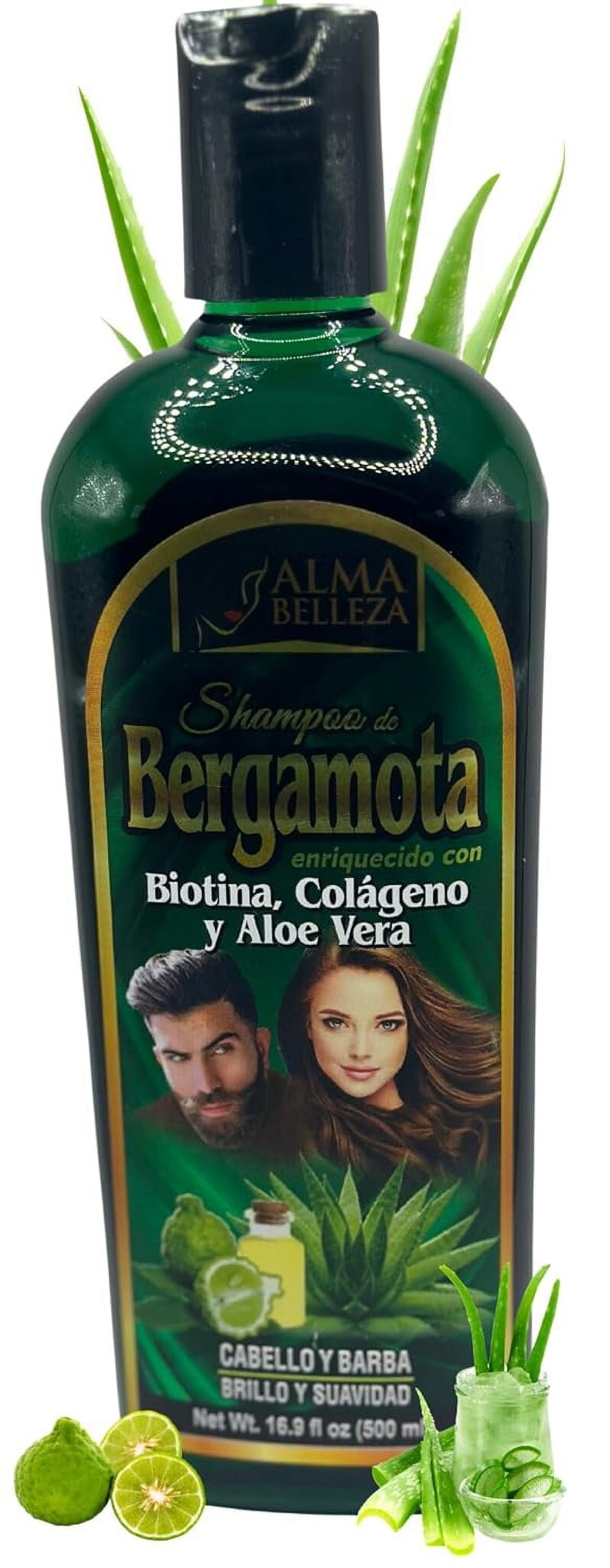 Shampoo de bergamota biotina, colageno & Aloe Vera Net Wt 16.9 fl oz ...
