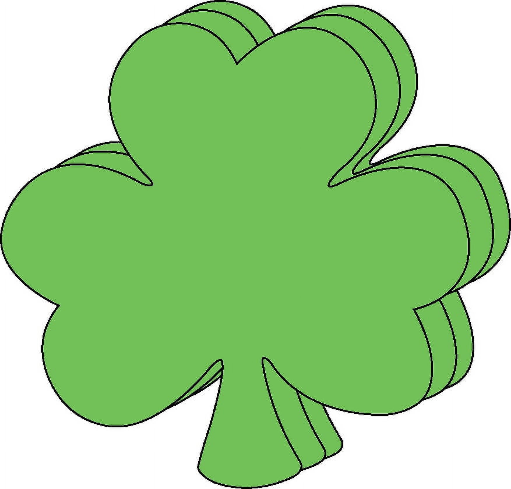 SHAPES ETC. Shamrock Bright Neon Single Color Small Cut-Outs- 3” x 3 ...