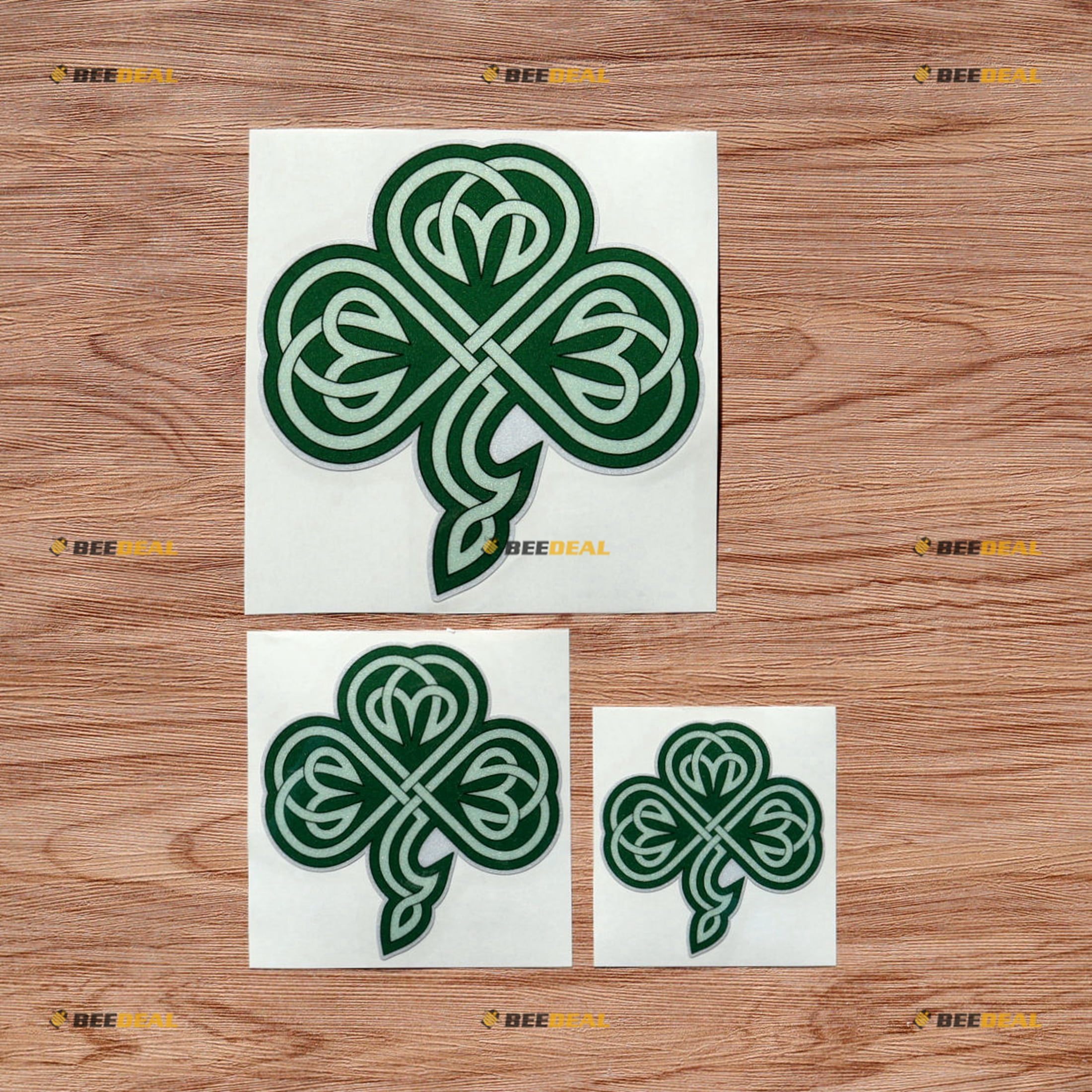 Shamrock Clover 3 Leaf Celtic Knot Ireland Irish Vinyl Decal Sticker ...