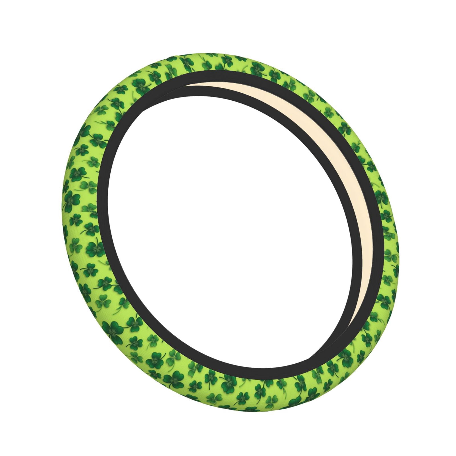 Shamrock Clovers Anti-Slip Neoprene Steering Wheel Cover, Universal 15 ...