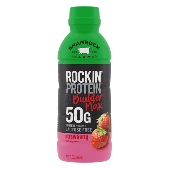 Shamrock Farms Rockin' Protein Max 50g Strawberry, 19.7 fl oz - Walmart.com