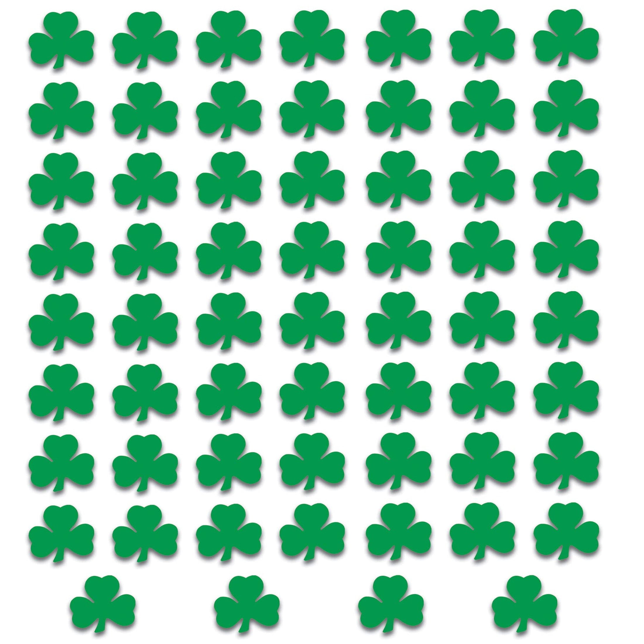 Shamrock Green Cutout Set - 60 Pieces, 5 Inch - St. Patrick's Day ...