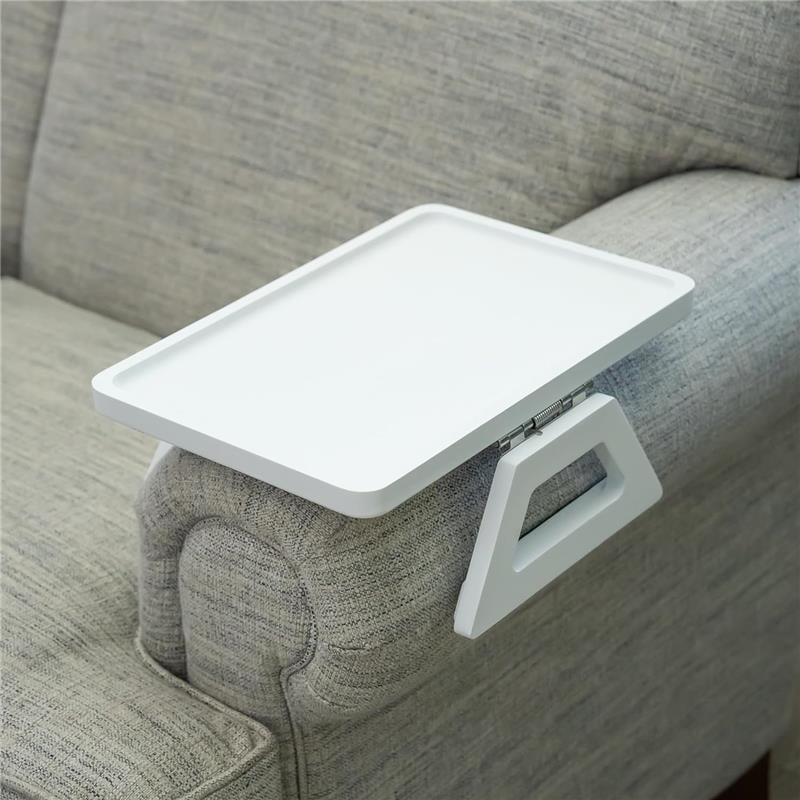 Shamrock Home Bamboo Trayble Couch Arm Table, Clip On Tray Sofa Table ...
