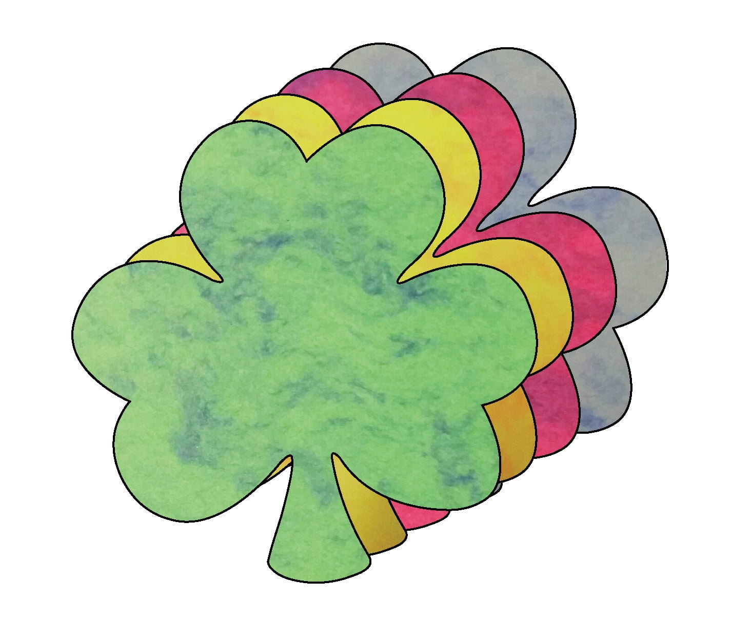 Shamrock Marble Assorted Color Creative Cut-Outs- 3" - Walmart.com