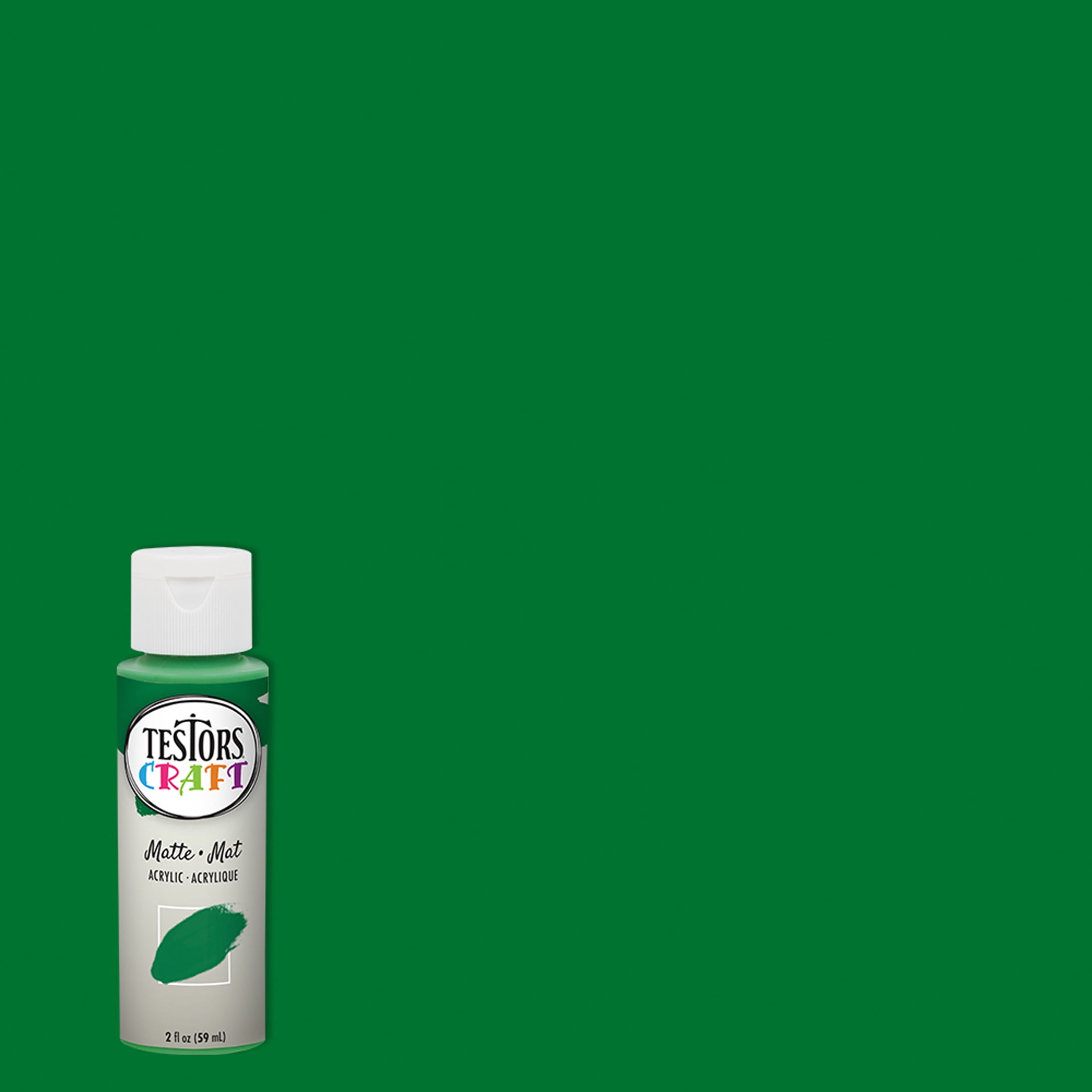 6 Pack, Shamrock, Rust-Oleum Testors Craft Matte Acrylic Paint- 297447 ...