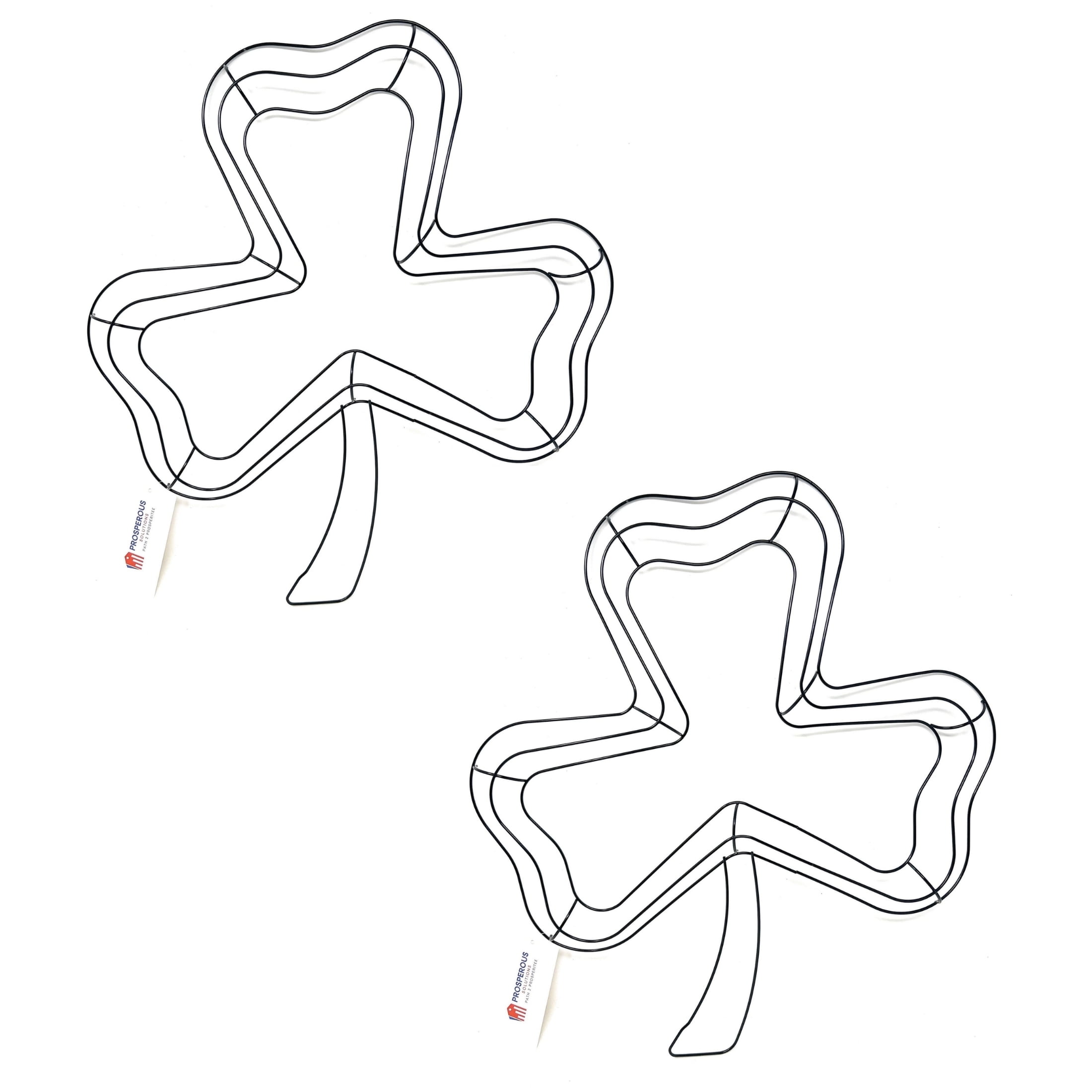 Shamrock Shaped Wire Wreath Frame Metal Forms DIY Craft St Patrick's ...