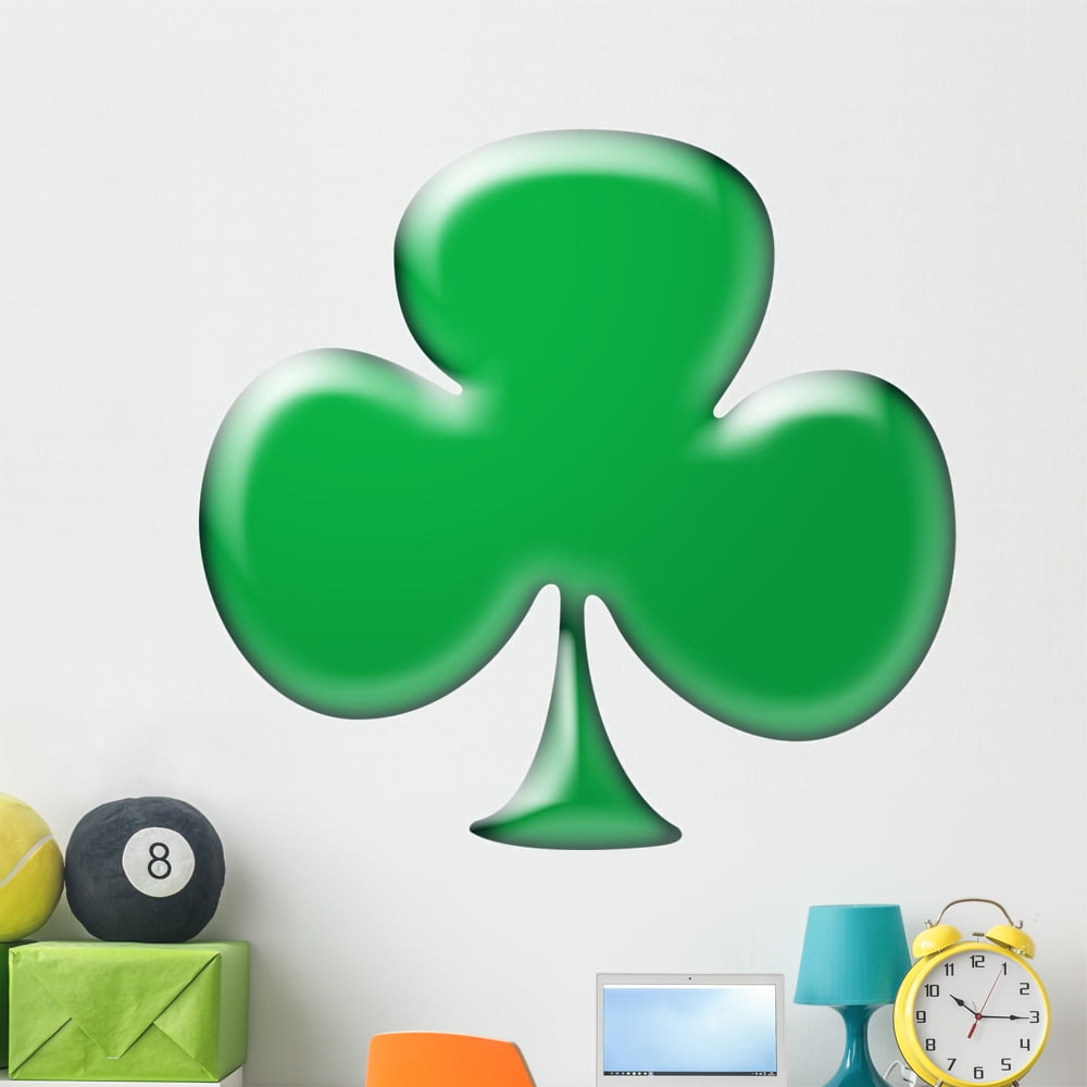 Shamrock Wall Decal by Wallmonkeys Peel and Stick Graphic (48 in H x 48 ...