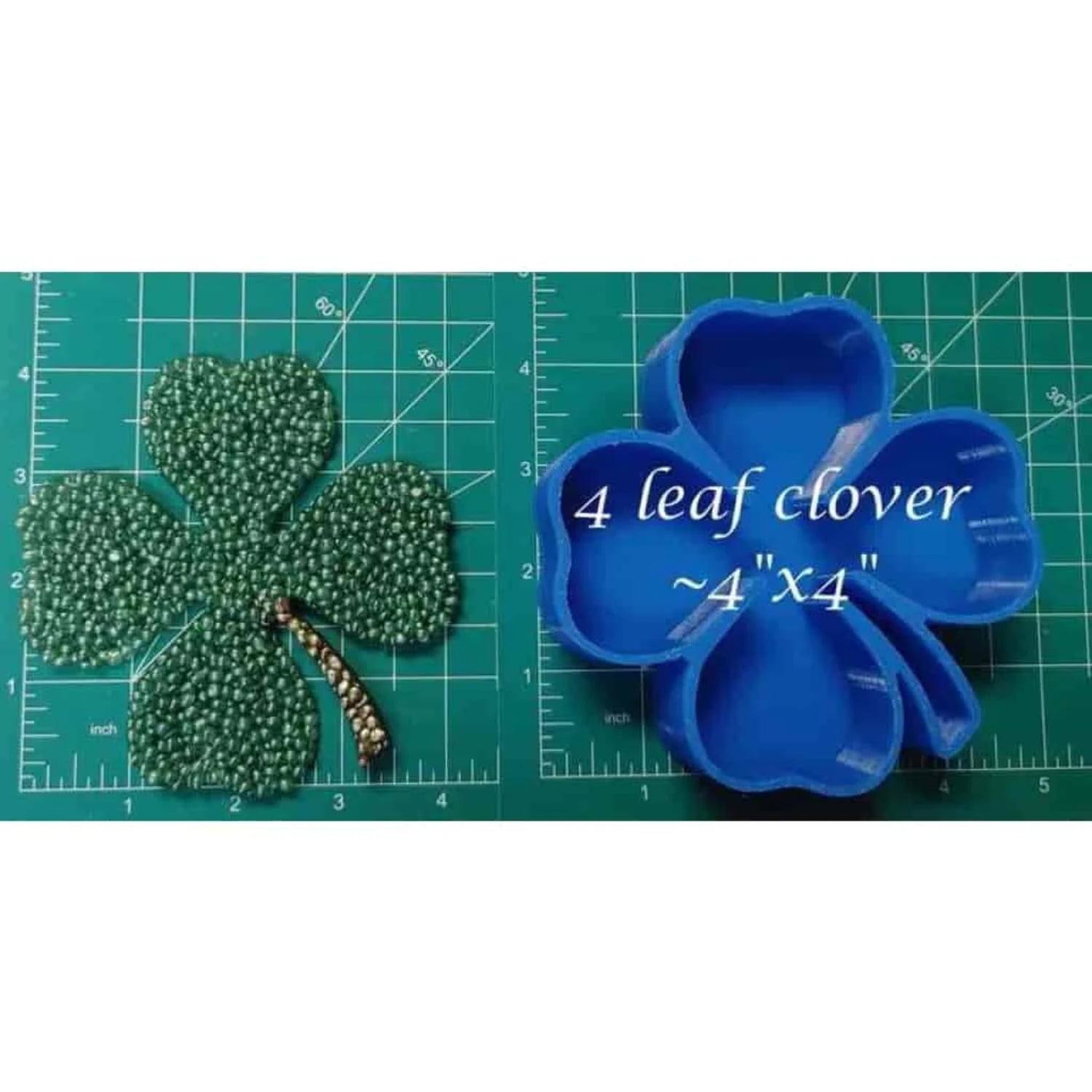 Shamrock or 4 Leaf Clover Silicone Freshie Mold - Walmart.com
