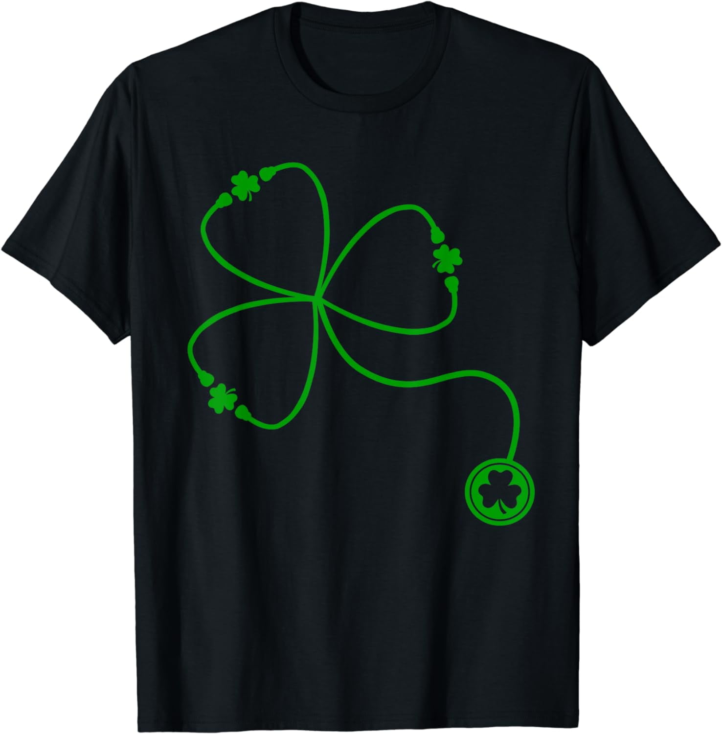 Shamrock stethoscope for St Patricks day nurse in hospital T-Shirt ...