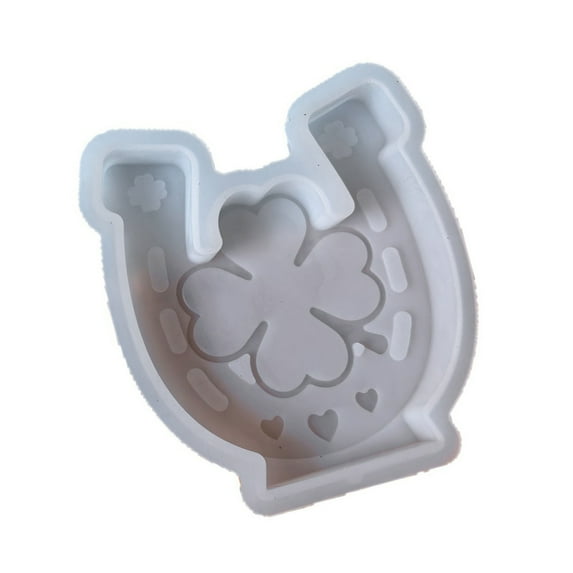 Shamrocks Horseshoe Shape Silicones Mold Scented Soap Making Holiday ...