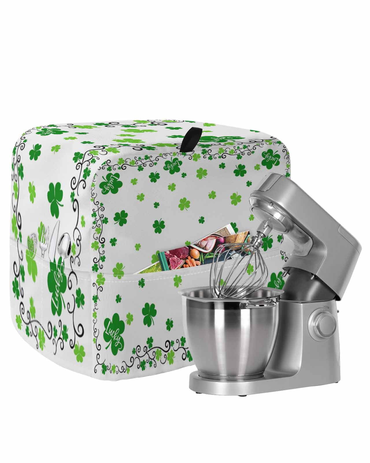 Shamrocks, Stand Mixer Dust Cover with Storage Pocket & Handles, Saint ...