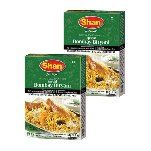 Shan Bombay MQH2 Biryani Recipe & Seasoning Mix 2.11 oz Indian Spice ...