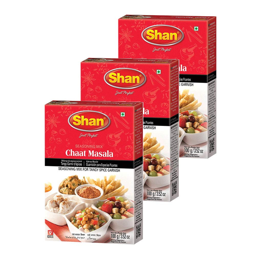 Shan - Chaat Masala RRF12 Seasoning Mix (100g) - Spice Packets for ...